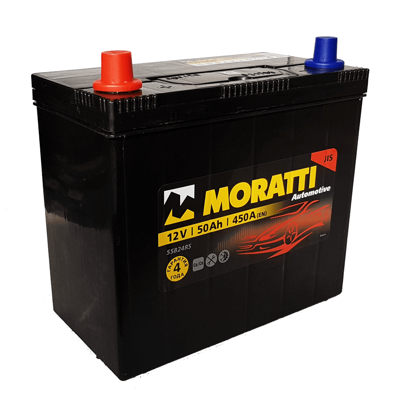 Аккумулятор MORATTI JIS 50Ah L+ Asia купить, цена автомобильного акб